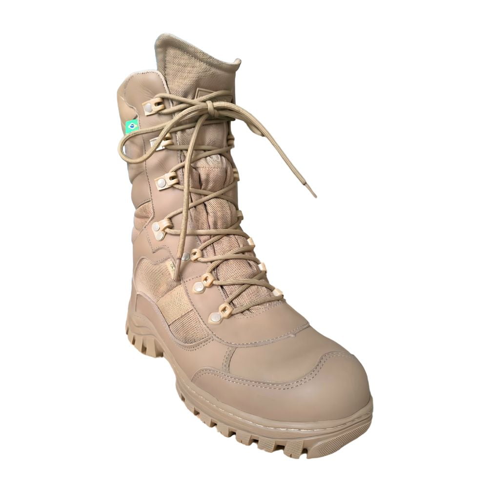 Bota Tática Coturno F10 RT Coyote da Feline homologada pela PMSC