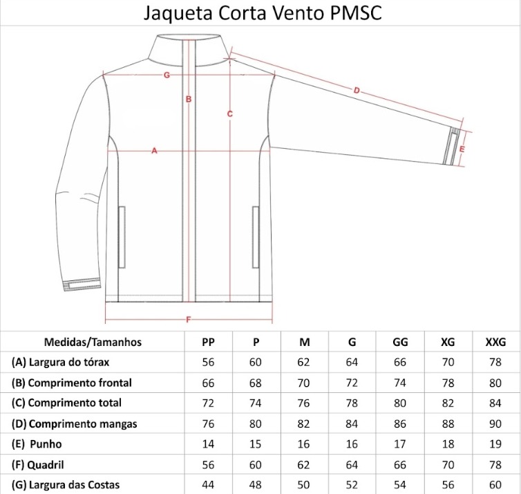 JAQUETA CORTA VENTO PMSC IMPERMEÁVEL CAQUI